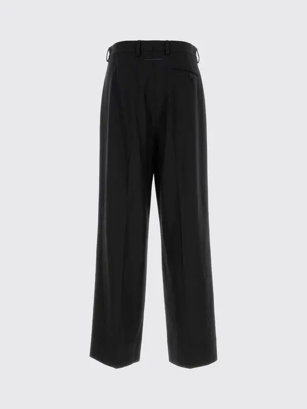 MAISON MARGIELA Wide-leg Trousers In Wool Blend With Off-center Closure