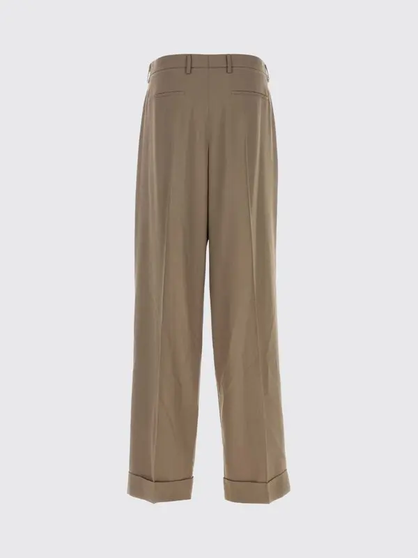 Valentino Garavani Pleated Wide-leg Trousers - Grey