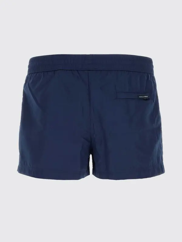 Dolce & Gabbana Short Nylon Boxer Swim Shorts With Elasticated Drawstring Waist