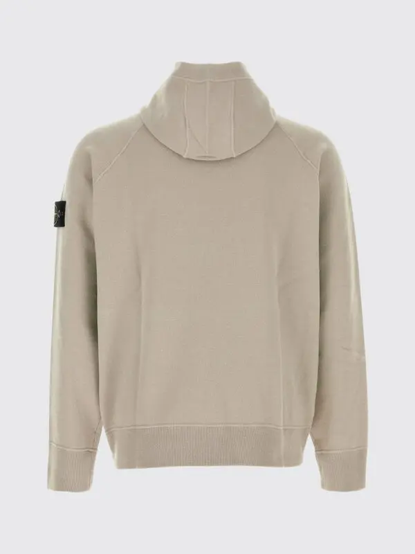 Stone Island Hooded Zip Up Sweatshirt
