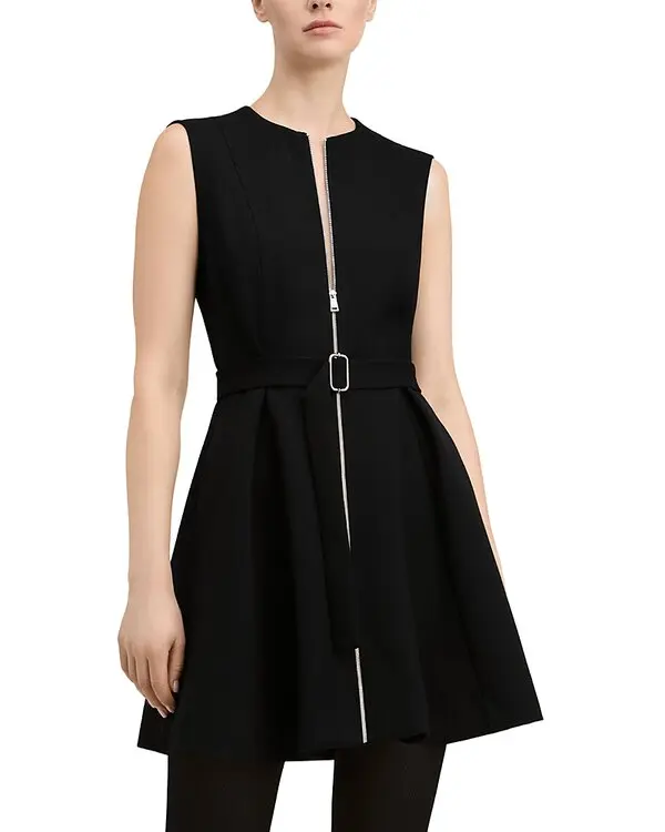 Derek Lam 10 Crosby Deeda Ponte Zip Front Dress