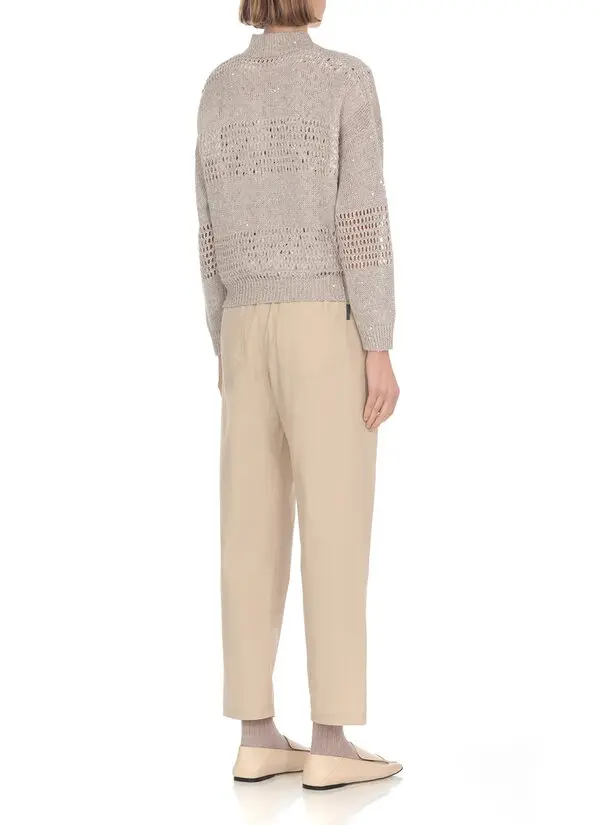 Brunello Cucinelli Sequin-embellished Zipped Cardigan