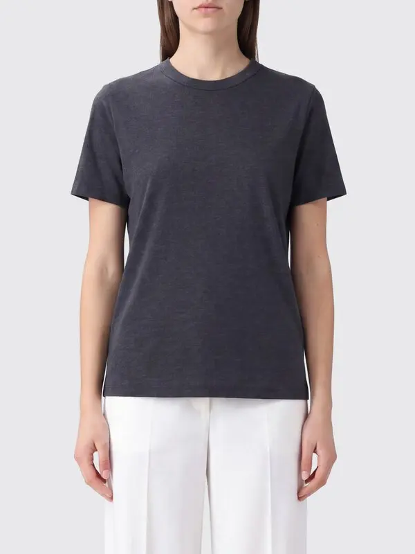 Brunello Cucinelli Short-sleeved Crewneck T-shirt In Pure Cotton