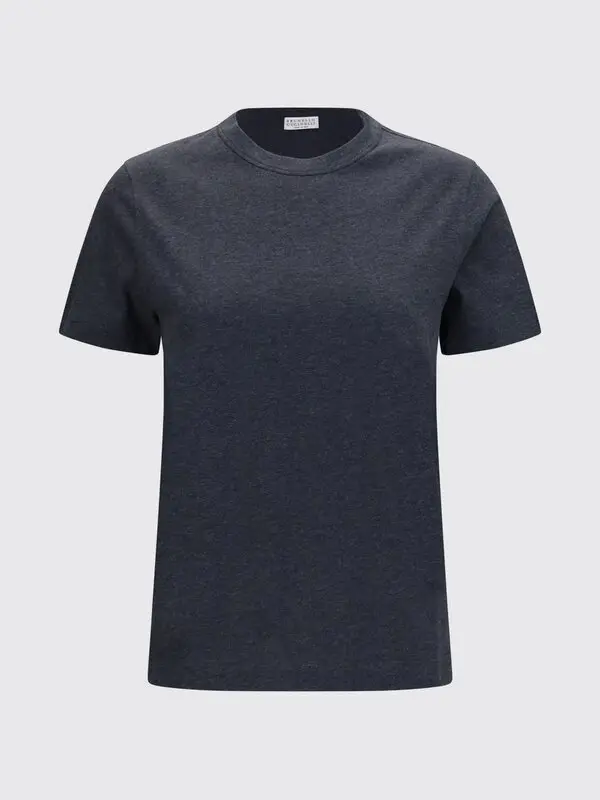 Brunello Cucinelli Short-sleeved Crewneck T-shirt In Pure Cotton
