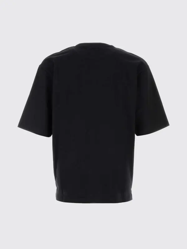 Dsquared2 Relaxed Fit Cotton Logo T-shirt With Dropped Shoulders - Black