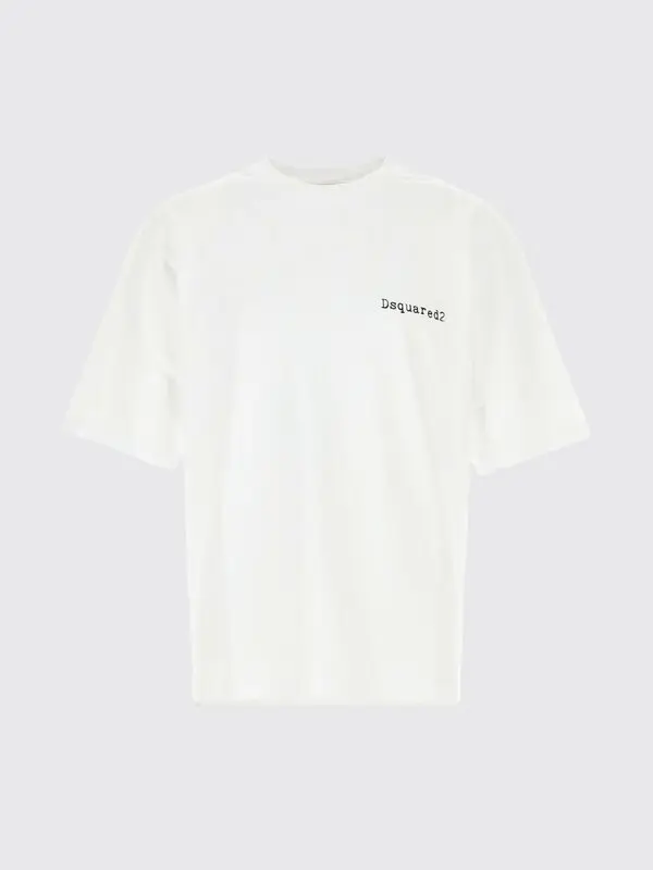 Dsquared2 Cotton T-shirt With Graphic Print And Contrasting Logo