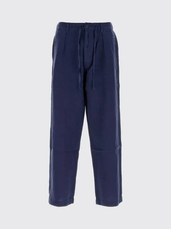 Polo Ralph Lauren Slim Fit Linen Drawstring Trousers - Navy