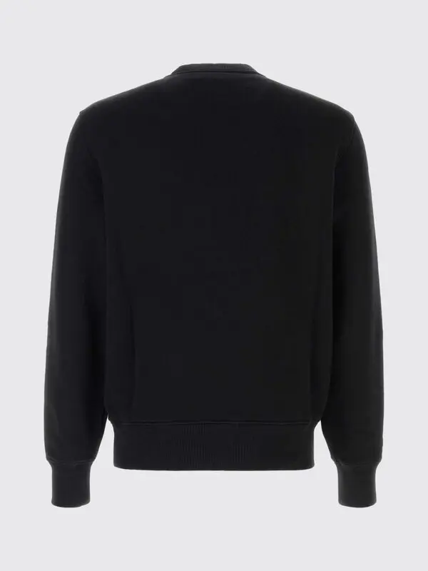 AUTRY Crewneck Cotton Jumper With Contrasting Embroidered Logo