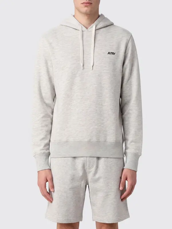 AUTRY Cotton Hoodie With Contrasting Logo And Drawstring