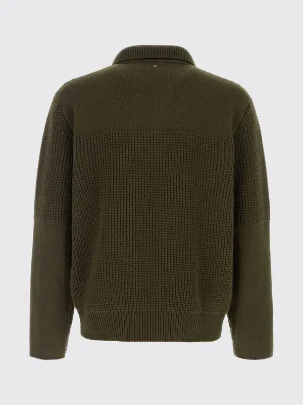 FERRAGAMO Textured Collared Long Sleeve Jacket