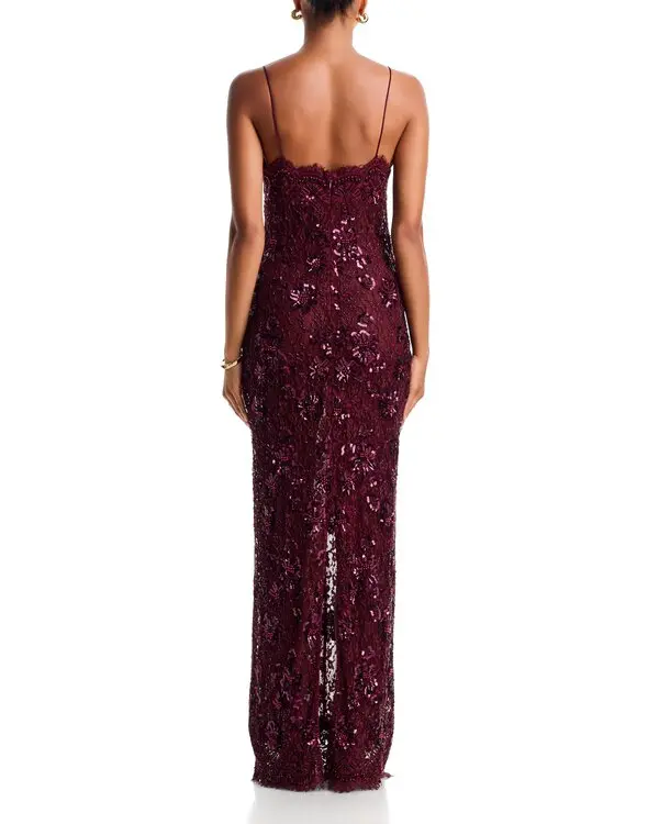 LoveShackFancy Ciona Embellished Lace Dress