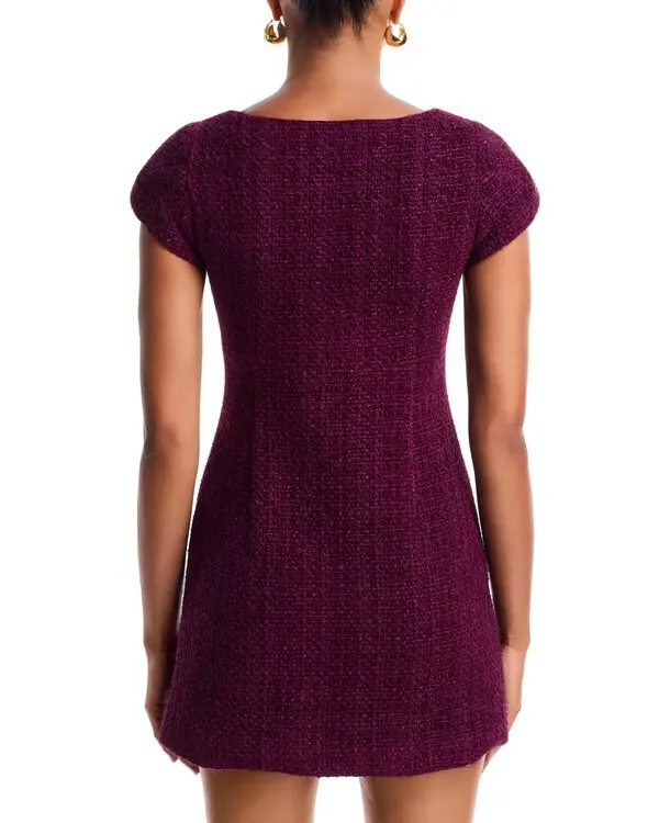 LoveShackFancy Tila Tweed Mini Dress
