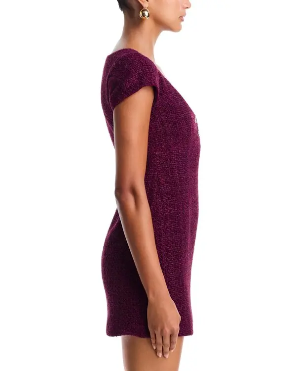 LoveShackFancy Tila Tweed Mini Dress