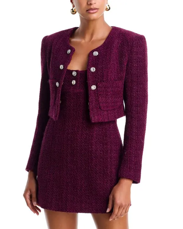 LoveShackFancy Joaquina Tweed Jacket
