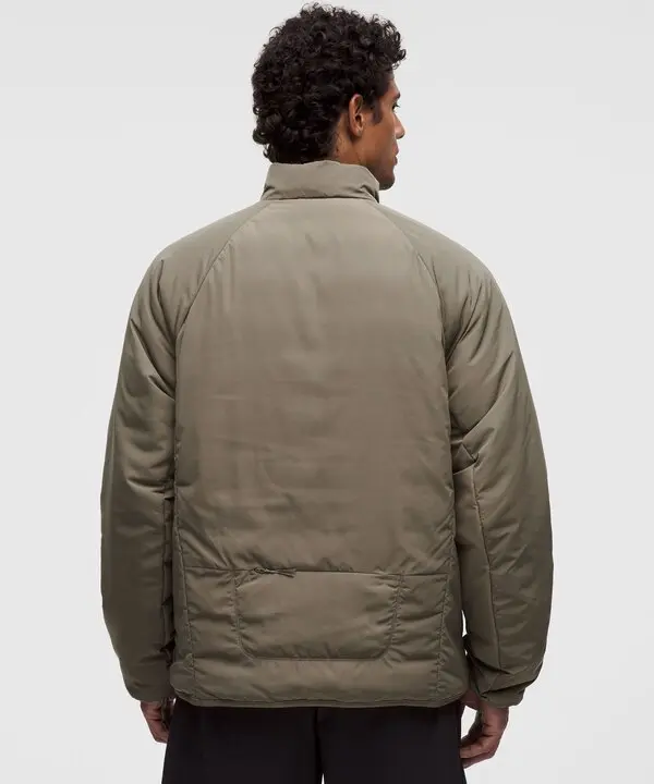 Lululemon Down For It All Casual Stand-collar Jacket - Cypress Forest
