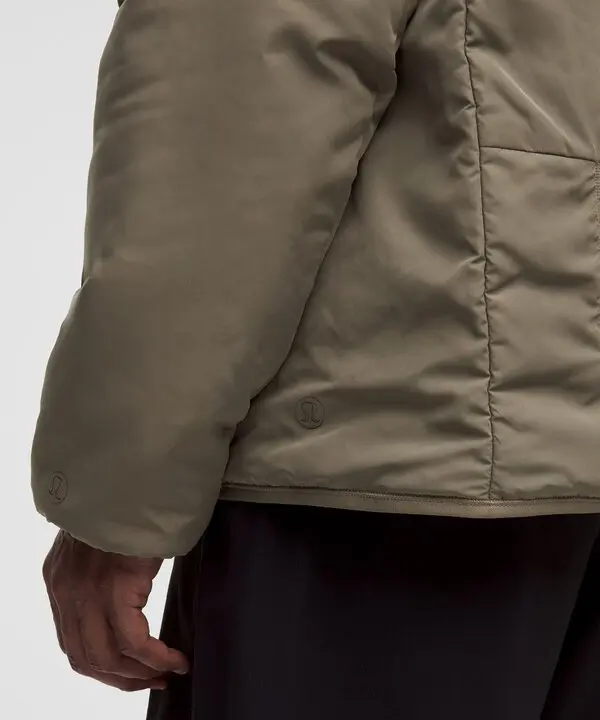Lululemon Down For It All Casual Stand-collar Jacket - Cypress Forest