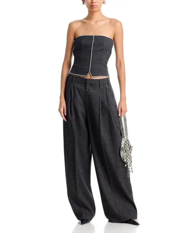 Alexander Wang Embellished Pleated Pants