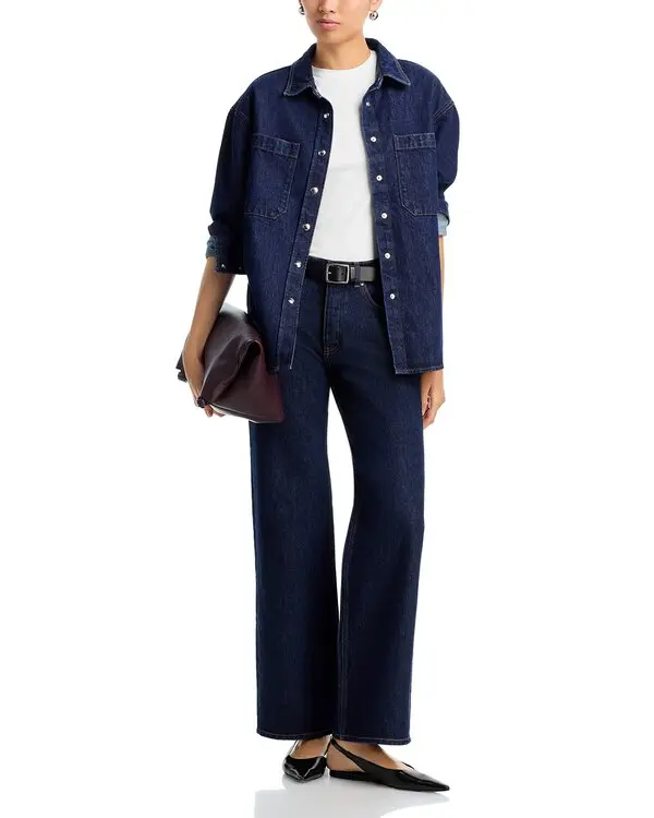 ANINE BING Sammy Cotton Denim Shirt