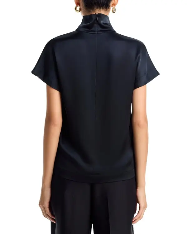 ANINE BING Samson Satin Top