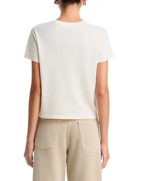 ANINE BING Shelley Cotton Logo Tee