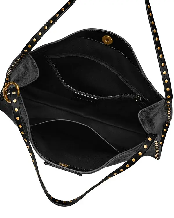 Rebecca Minkoff Dylan Studded Leather Shoulder Bag - Black