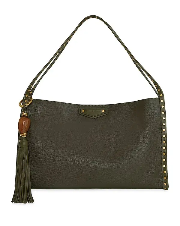 Rebecca Minkoff Dylan Medium Studded Leather Shoulder Bag - Olive