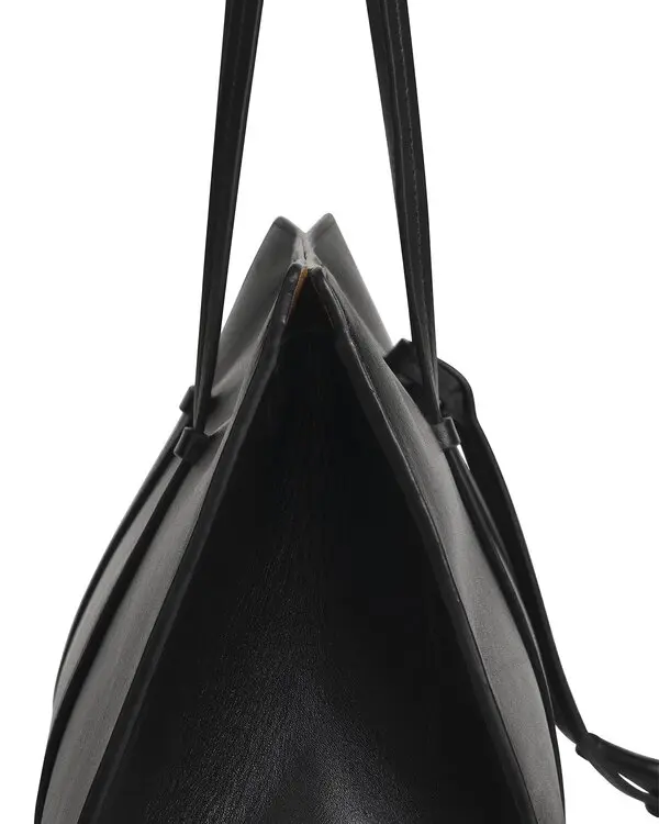 REFORMATION Elena Leather Tote Bag - Black Leather