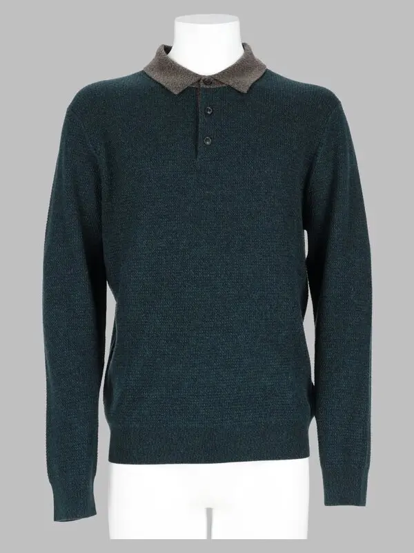 Paul Smith Merino Wool Silk Alpaca Polo Shirt