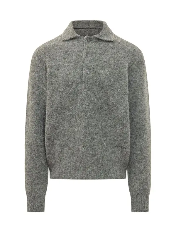 AMI Paris Polo Sweater Knit