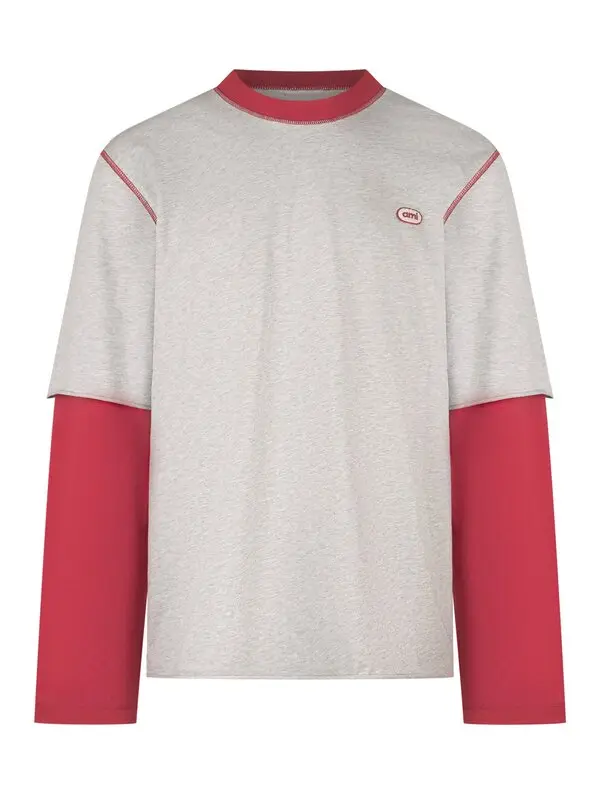AMI Paris Ds Logo T-shirt