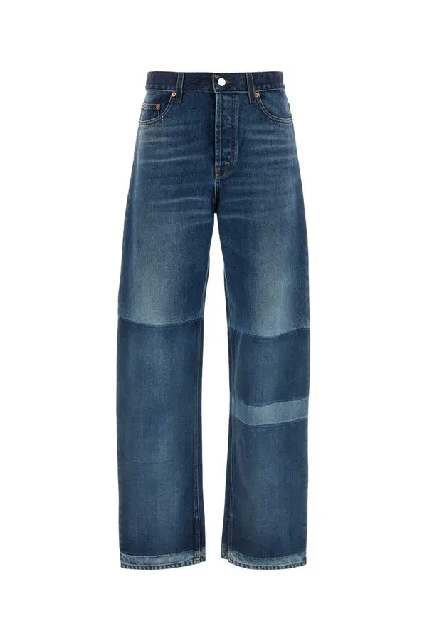 Gucci Patchwork Wide-leg Jeans