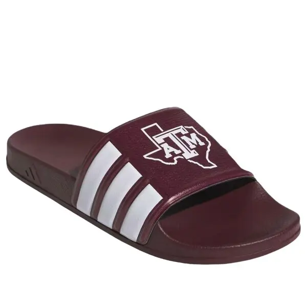 Adidas Slides 'texas A&m Aggies - Team Maroon/cloud White/cloud White
