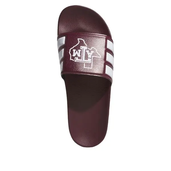 Adidas Slides 'texas A&m Aggies - Team Maroon/cloud White/cloud White