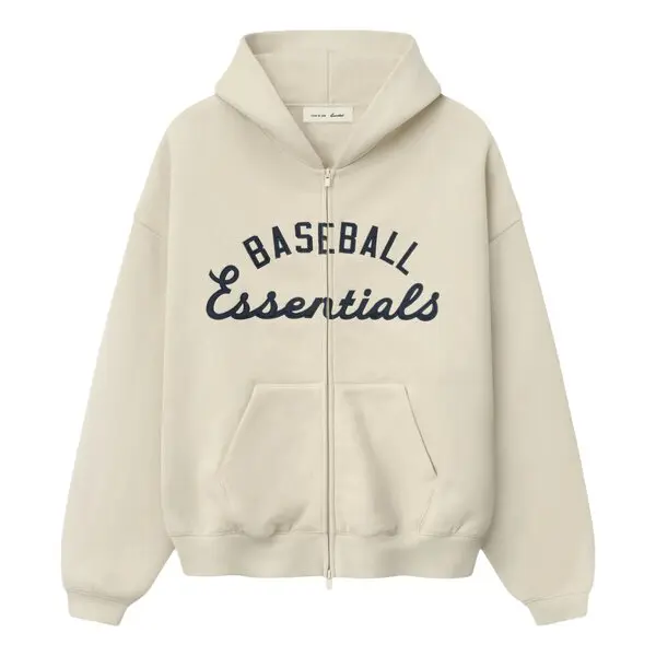 Fear Of God X Mlb Full Zip Sport Hoodie - Oat