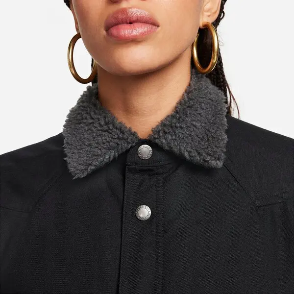 Nike Padded Flannel Skate Jacket 'black Anthracite