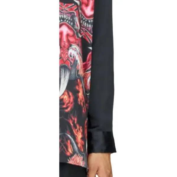 Adidas X Y-3 Red Satin Graphic Shirt Asia Sizing