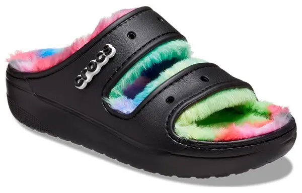 CROCS Classic Cozzzy Spray Dye Sandals 'black Multi