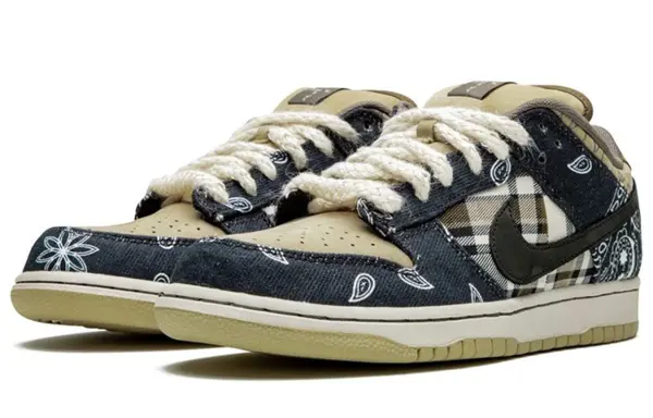 Nike X Travis Scott Sb Dunk Low Jackboys - Blue/khaki