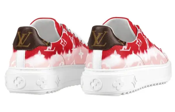 LOUIS VUITTON Time Out Sneakers 'white Red