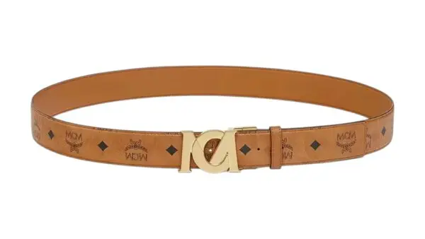 Mcm Mart Vi 24k Gd Brs Belt