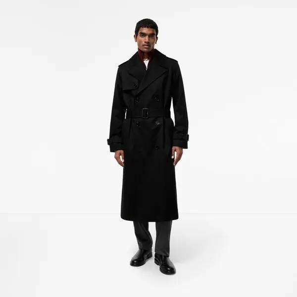 Burberry Long Gabardine Hoxton Trench Coat