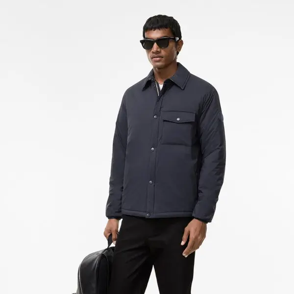 Burberry Nylon Dalewood Overshirt - Navy