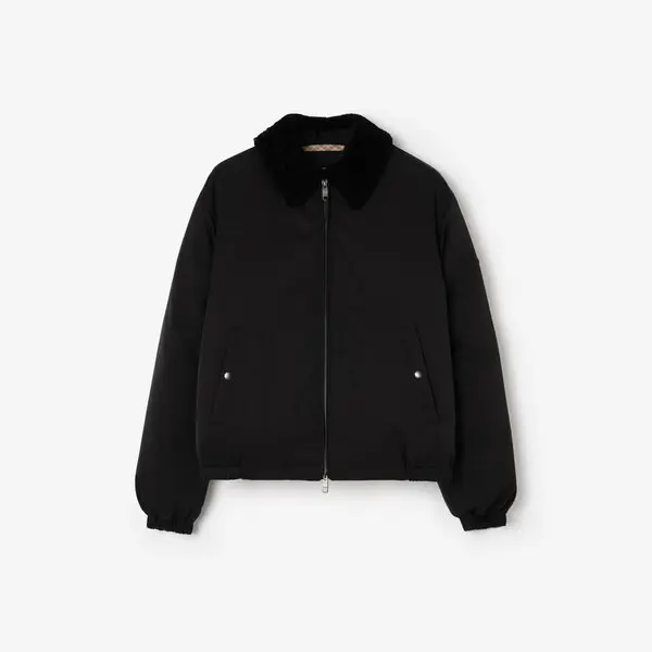 Burberry Nylon Cotton Farnborough Aviator Jacket