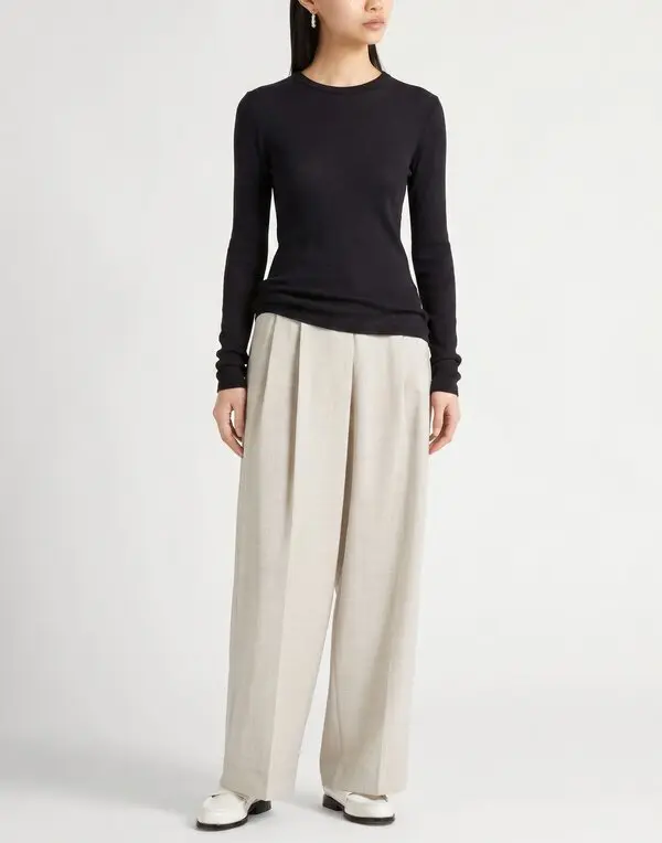 Crossley Virgin Wool Ribbed-knit Sweater