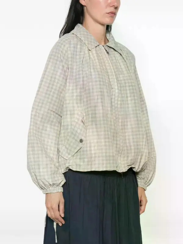 DAMSON MADDER Lailah Gingham-print Bomber Jacket