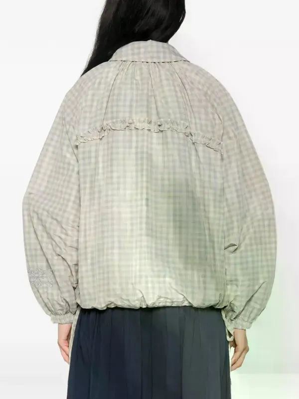 DAMSON MADDER Lailah Gingham-print Bomber Jacket