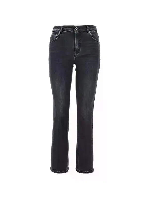Max Mara Faded-effect Slim-fit Jeans - Blue