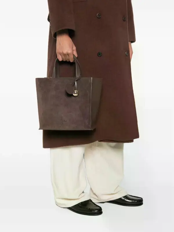 Furla Suede-panelled Leather Tote Bag