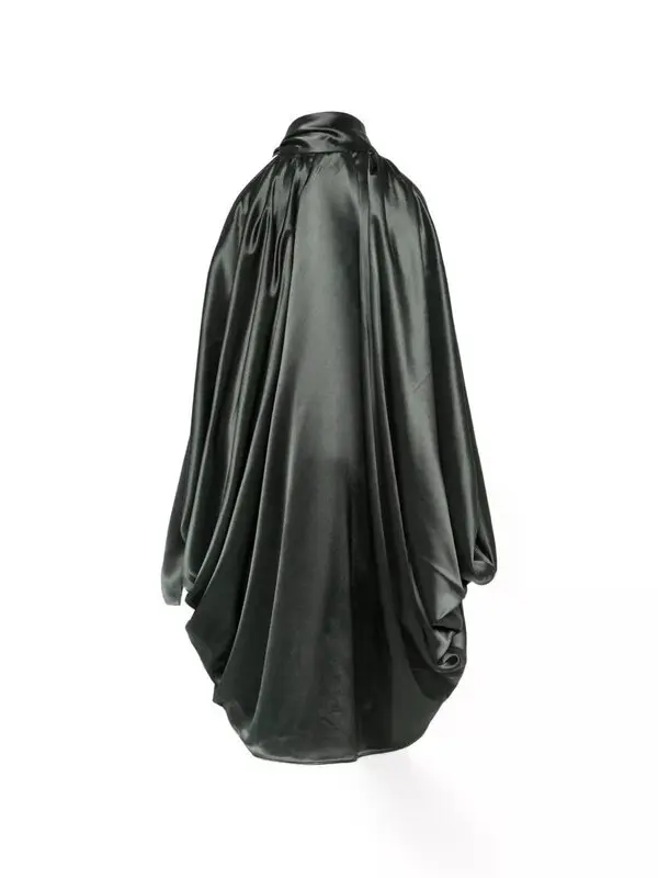 7 For All Mankind Satin Pussy-bow Dress