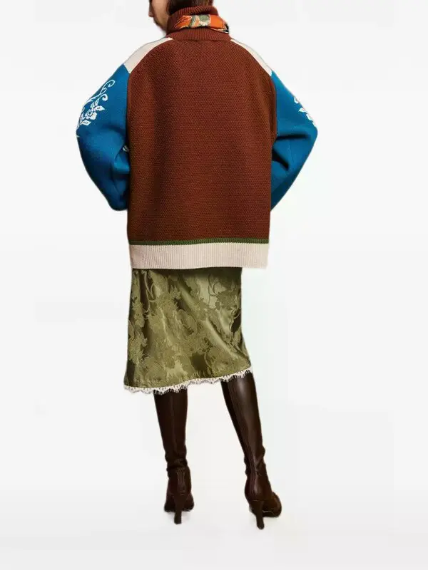 ALEMAIS Lasso Patchwork Knit Sweater